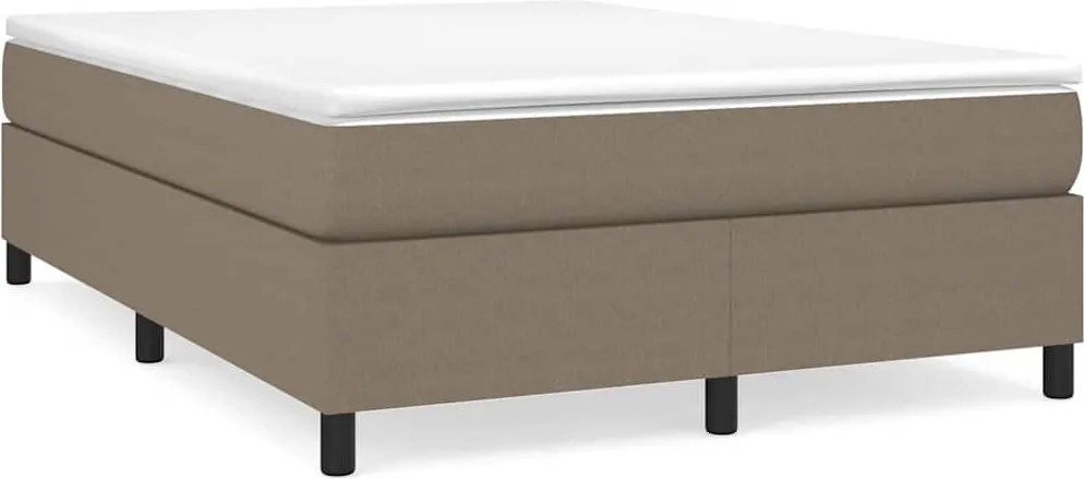 Box spring postel s matrací taupe 140x200 cm textil 3144427
