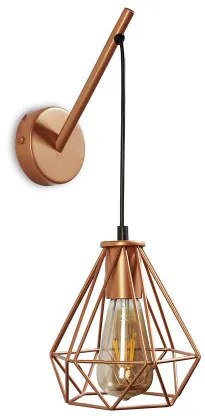 Light for home - Nástěnné svítidlo 40822 "BRILLIANT", 1x60W, E27, měď