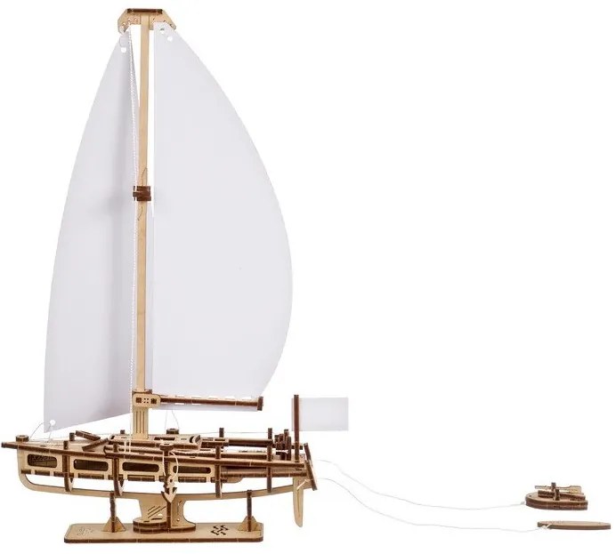 Ugears 3D dřevěné mechanické puzzle Jachta The Ocean Beauty
