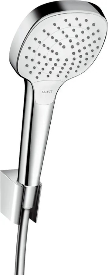 Hansgrohe Croma Select E, sprchový set 110 Vario s hadicí 1600 mm, bílá/chromová, HAN-26413400