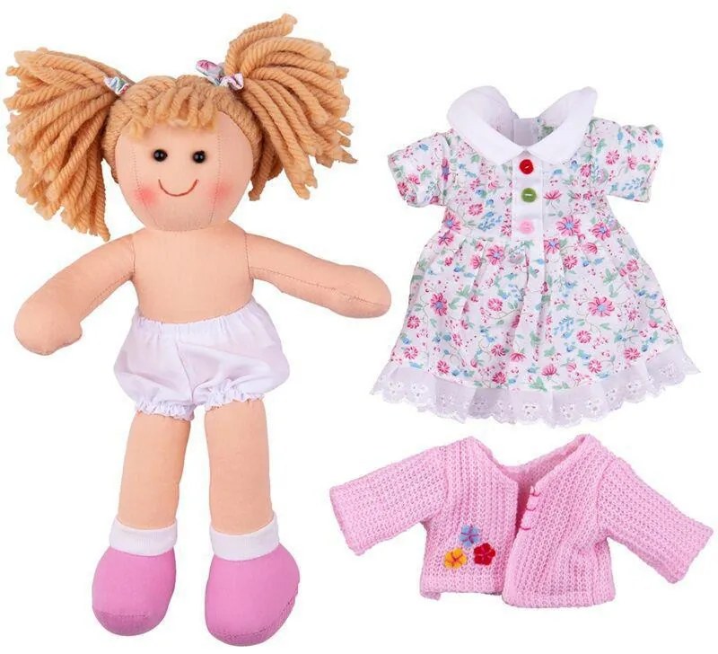 Bigjigs Toys Látková panenka Poppy 28 cm