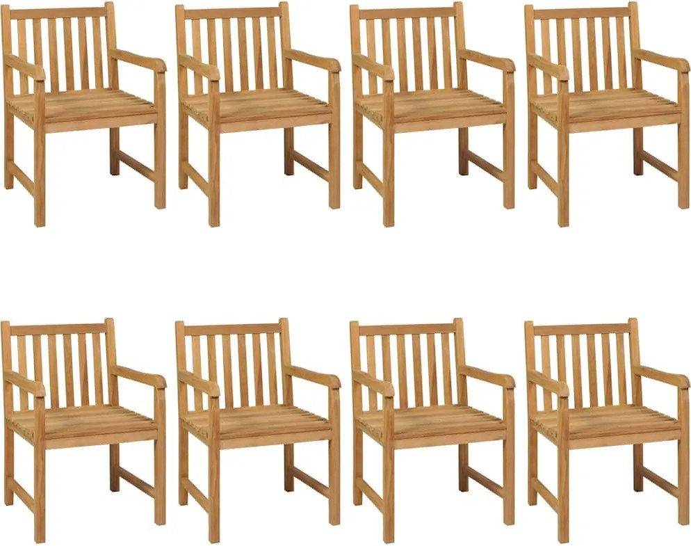 9dílná zahradní jídelní sada 200 x 100 cm masivní teakové dřevo 3059948