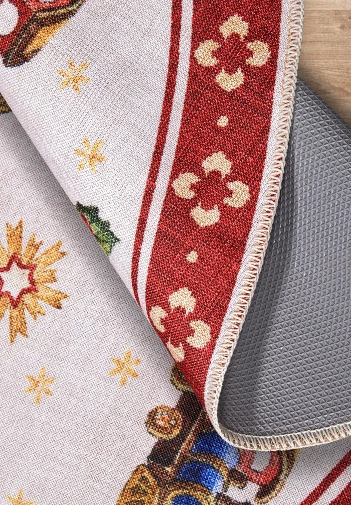 Villeroy & Boch Kusový koberec Toy's delight s potiskem 106192 Red, Multicolor kruh, 150x150 (průměr) kruh, červená, obývací pokoj