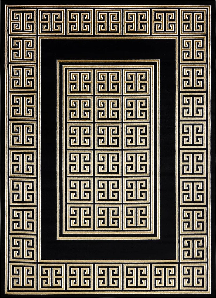 120x170 Kusový koberec Gloss 6776 86 greek black/gold