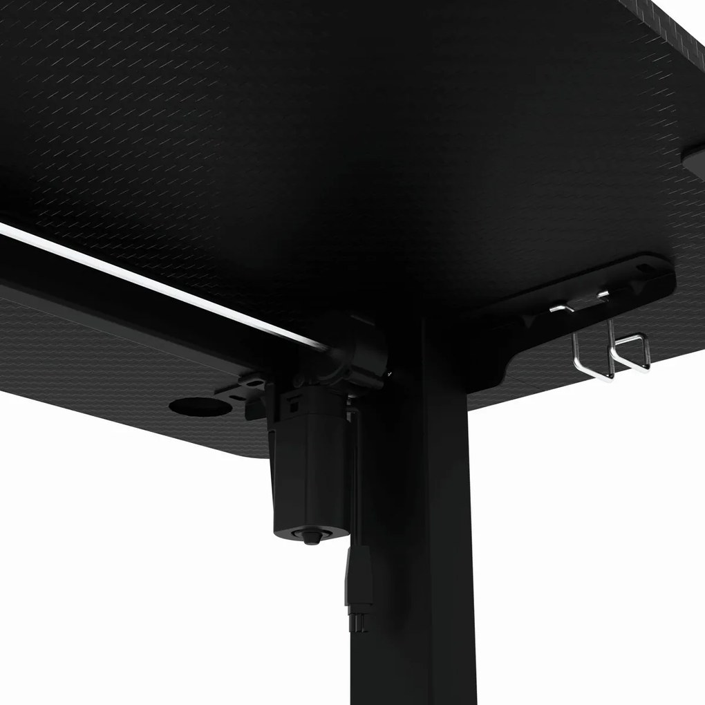 Ergonomický psací stůl ELTON - regulace výšky / dekor carbon