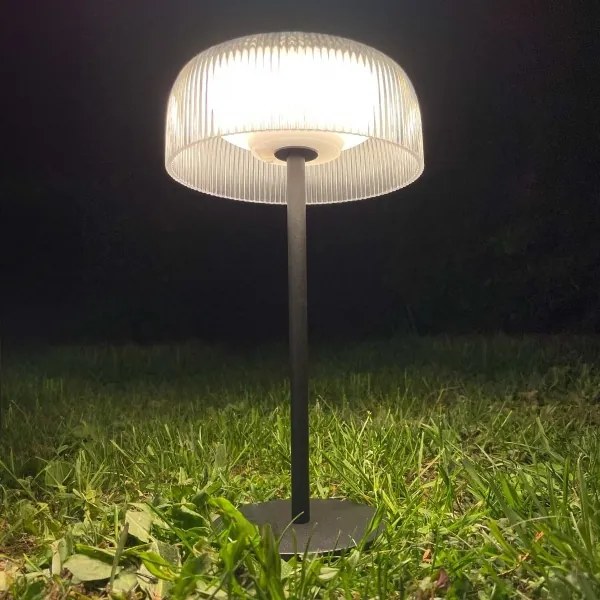Zuma Line DT33111-LED Stm. solární nab. lampa BLUET LED/2,5W/2000 mAh IP44 černá