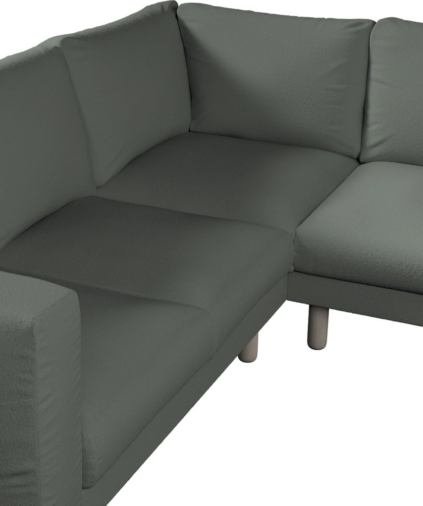 Potah na pohovku IKEA Norsborg rohová 4-místná barva zelená látka pletený vzor