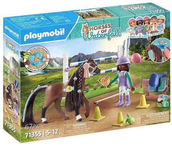 Playmobil Playmobil Horses of Waterfall 71355 Zoe & Blaze s turnajovým hřištěm