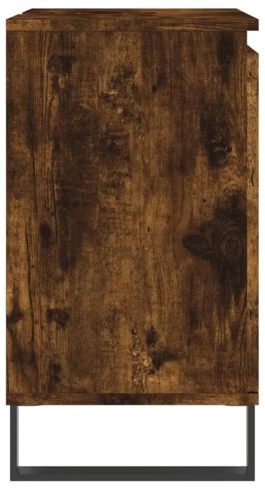 Petromila Koupelnová skříňka kouřový dub 58 x 33 x 60 cm kompozitní dřevo
