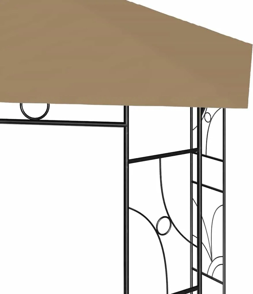 Altán 4 x 3 x 2,7 m taupe 160 g/m² 313916