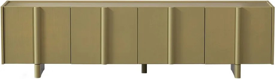 Khaki TV stolek z borovicového dřeva 200x53x46 cm Basu – WOOOD