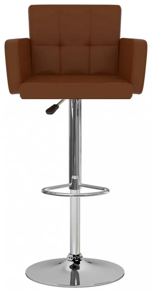 Barové židle 2 ks umělá kůže / kov Dekorhome Krémová
