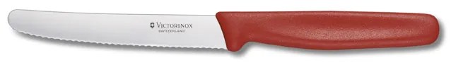 VICTORINOX Nůž na rajčata 11 cm s rovnou rukojetí červený