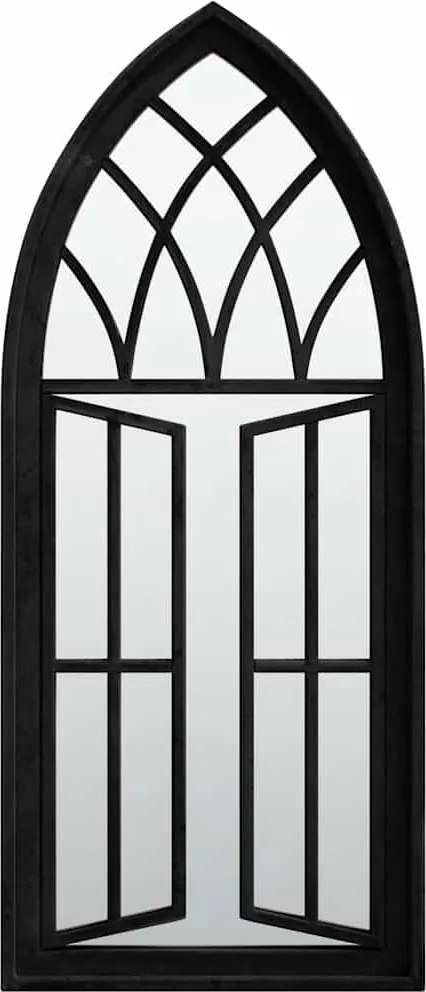 Zrcadlo černé 70 x 30 cm železo do interiéru 3093534