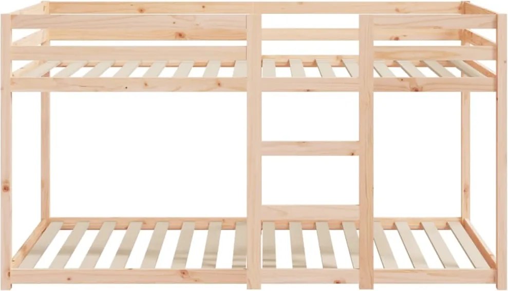 Patrová postel bez matrace 90 x 200 cm masivní borové dřevo 3206504