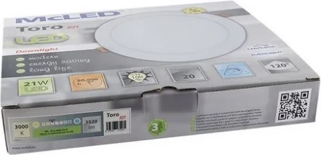 Podhledové LED svítidlo McLED Toro R21 21W 3000K ML-412.069.33.0
