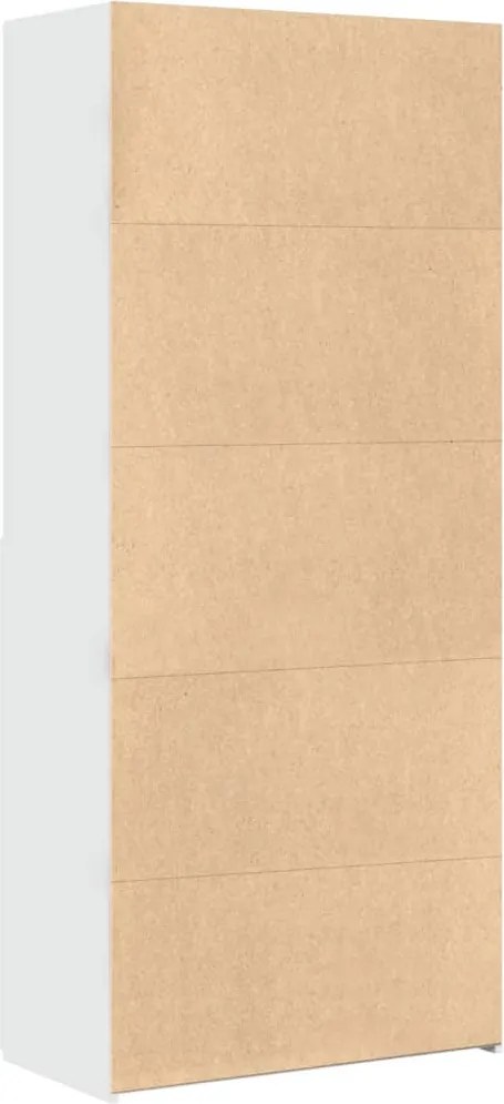 Skříň highboard bílá 80 x 42,5 x 185 cm kompozitní dřevo 3281378