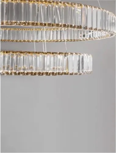 Závěsné LED svítidlo NOVA LUCE AURELIA 92W 3500K 9333069 stmívatelné Triac