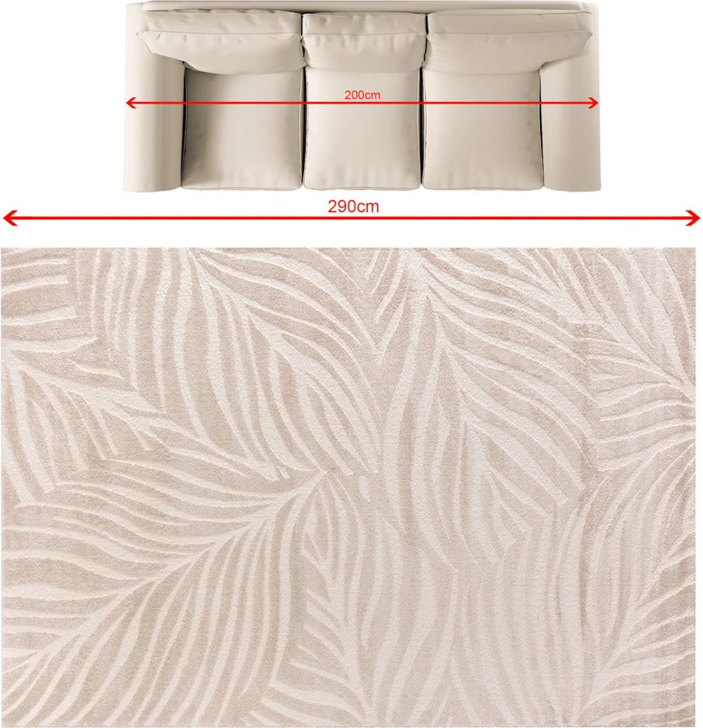 Koberec Velora beige 200x290 cm