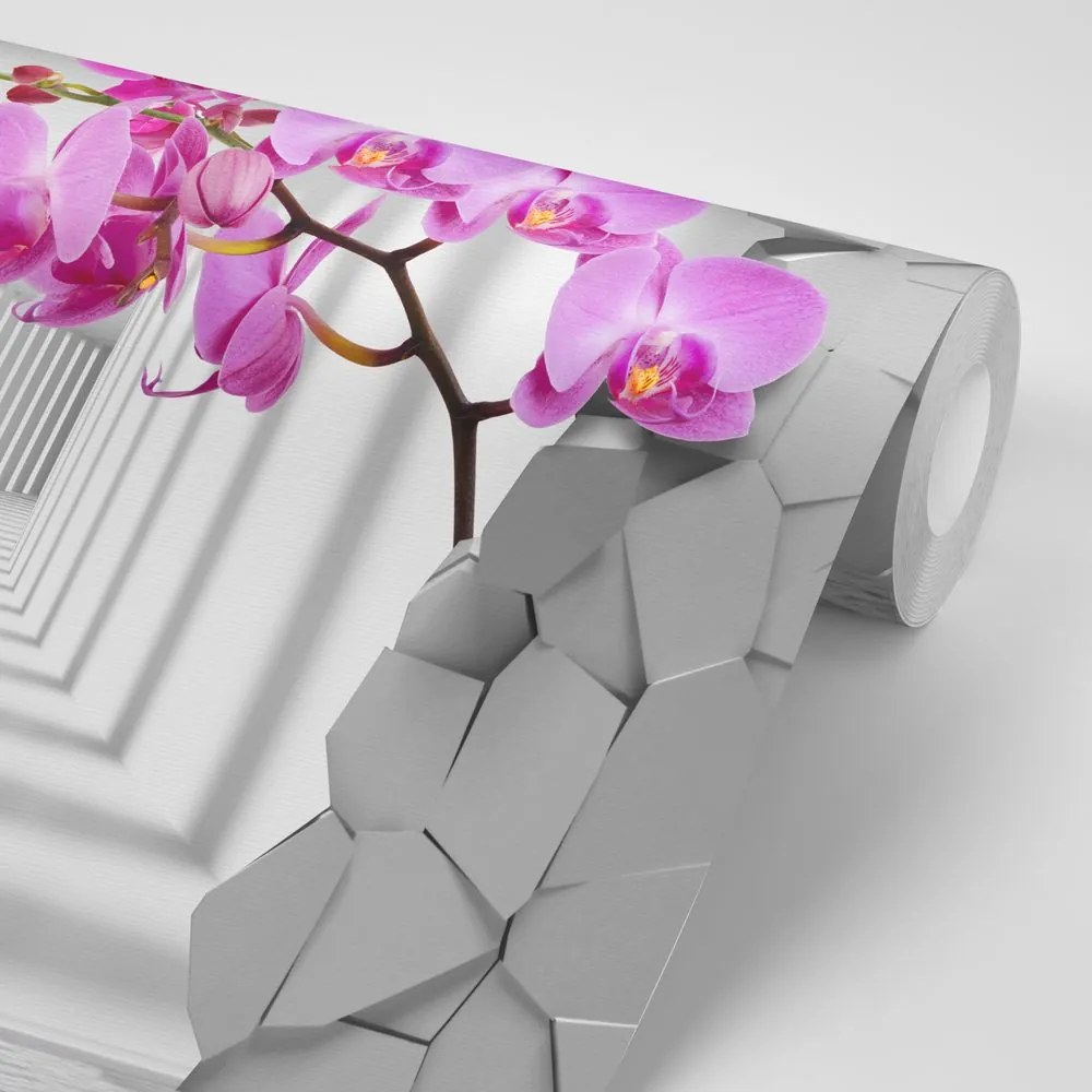 Samolepící tapeta futuristická orchidej