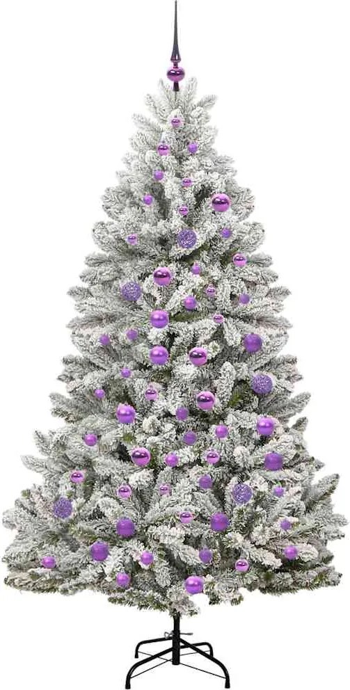 Umělý vánoční stromeček 180 cm 300 LED Teplá bílá PVC a ocel 3395754