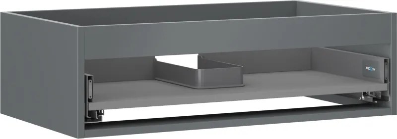 Mexen Box-A, závěsná skříňka 80 cm, 1 zásuvka, grafitová matná, 91AX0-0800-235-1-66