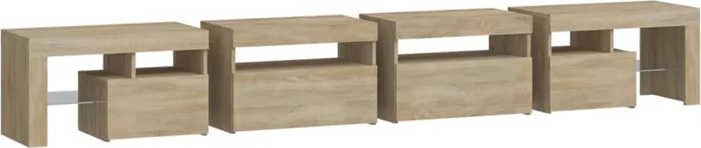 TV skříňka s LED osvětlením dub sonoma 260x36,5x40 cm 3152820