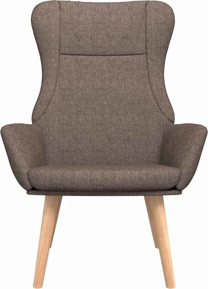 Relaxační židle taupe textil 341403