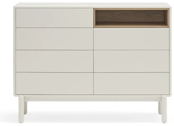Krémová komoda 120x90x40 cm Corvo – Teulat