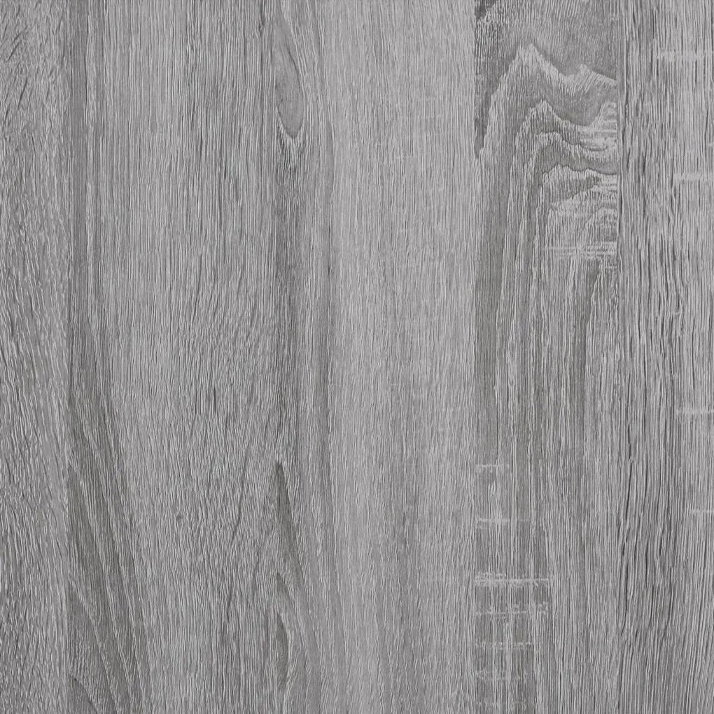 Odkládací stolek šedý sonoma 35 x 30 x 60 cm kompozitní dřevo - Default Title