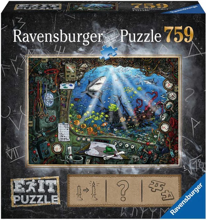 RAVENSBURGER Hra puzzle únikové V ponorce 759 dílků 70x50cm skládačka 2v1 2419953