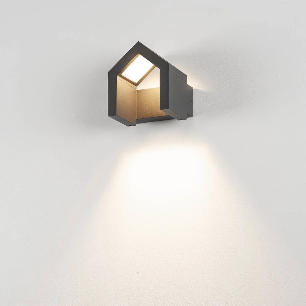 LA 1000797 BONA venkovní nástěnné svítidlo, LED, IP54, antracit, 3000K - BIG WHITE (SLV)