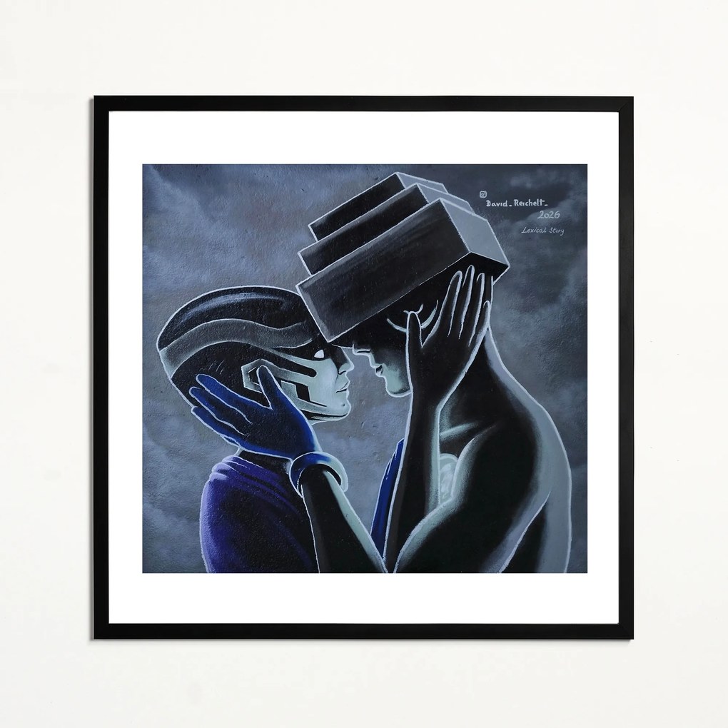David Reichelt | Vzácný okamžik Rám: Bílý, Velikost: 40 x 40 cm