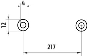 Nimco Držák na ručníky, 23 cm NIKAU - NK 30060-26