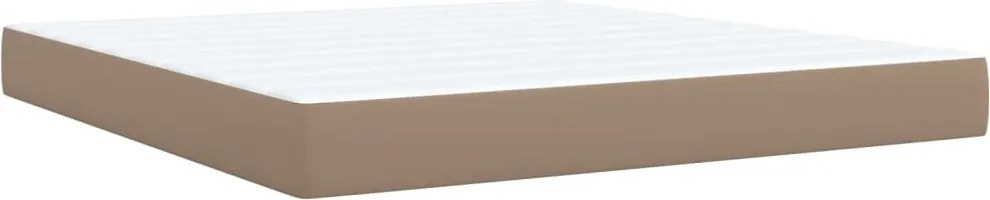 Box spring postel s matrací cappuccino 180 x 200 cm umělá kůže 3285224