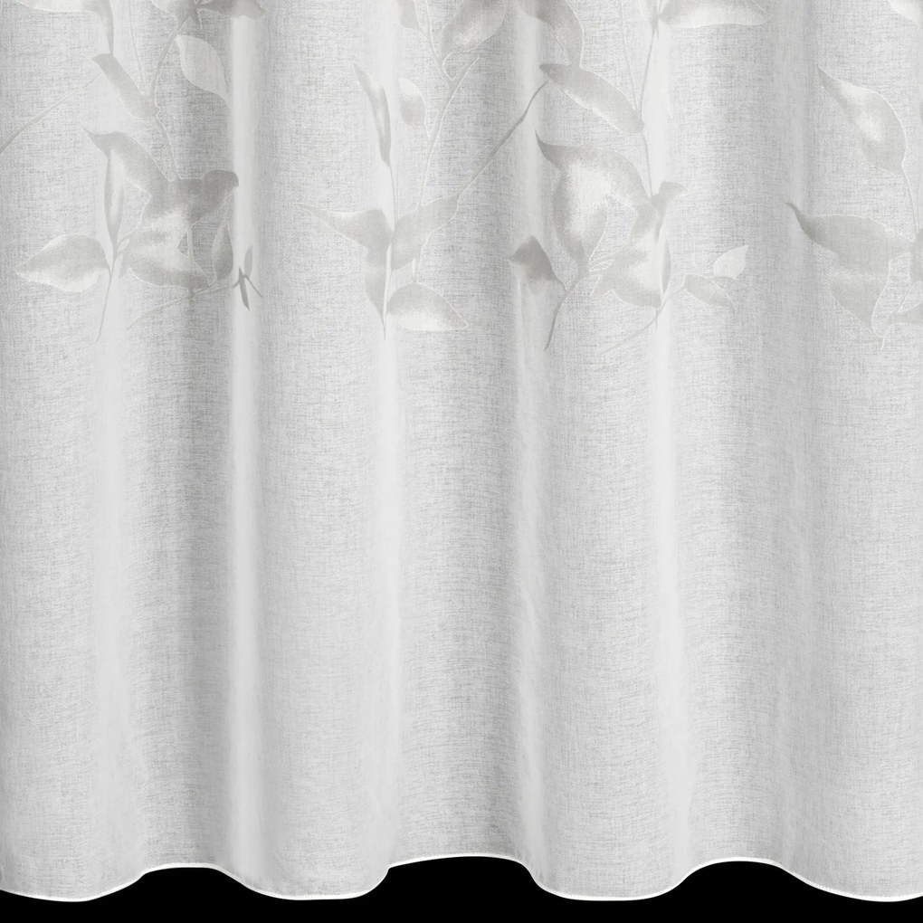 ZÁCLONA NA KROUŽCÍCH ESTELLA 140X250 CM LISTY
