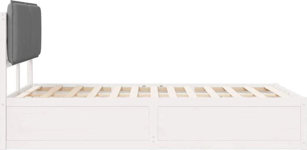 Rám postele s čalouněným čelem s čelo Světle šedá 120 x 200 cm 3405521