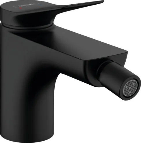 Hansgrohe Vivenis, páková bidetová baterie s odtokovou soupravou s táhlem, černá matná, HAN-75200670