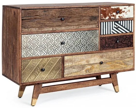 BIZZOTTO komoda DHAVAL se 7 zásuvkami 80x114 cm 0746786