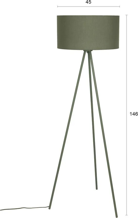 Zelená stojací lampa (výška 146 cm) Susie – White Label