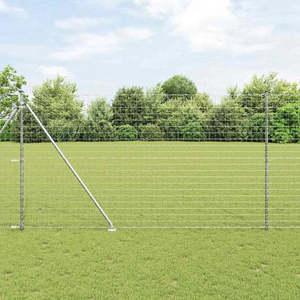 Venkovní euro plot s hroty 10 x 1,6 m Pozinkovaná ocel Stříbrná 3350793