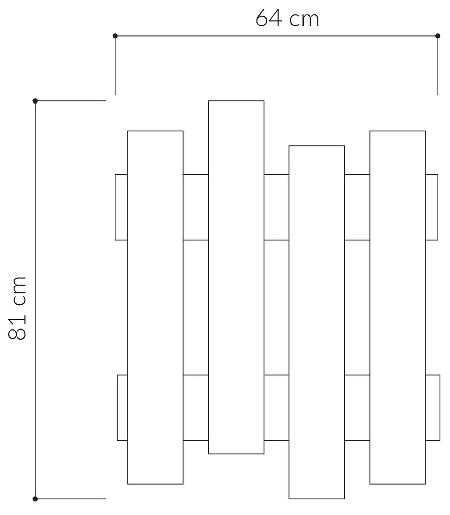 Nástěnný věšák CELESTIAL bílá