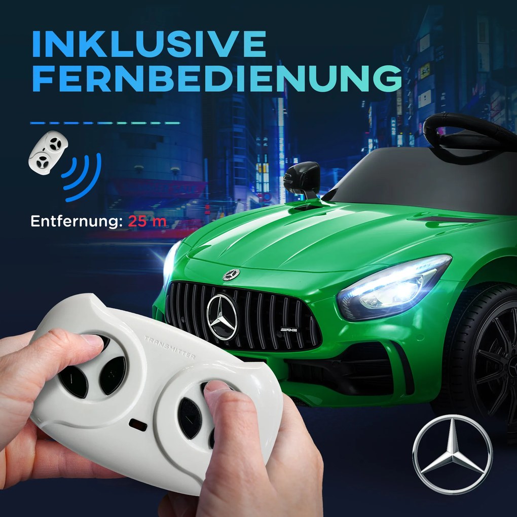 AIYAPLAY dětské elektrické autíčko 12 V dětské autíčko s dálkovým ovládáním 2.4G, USB, MP3, hudba, elektrické autíčko se světly, měkký start, funkce …