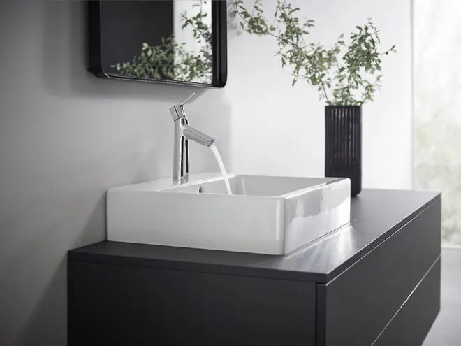Hansgrohe Talis S, páková umyvadlová baterie 100 bez odtokové soupravy, chromová, 72021000