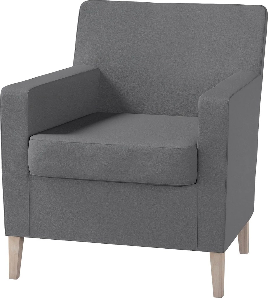 Potah na křeslo IKEA Karlstad barva šedá látka pletený vzor