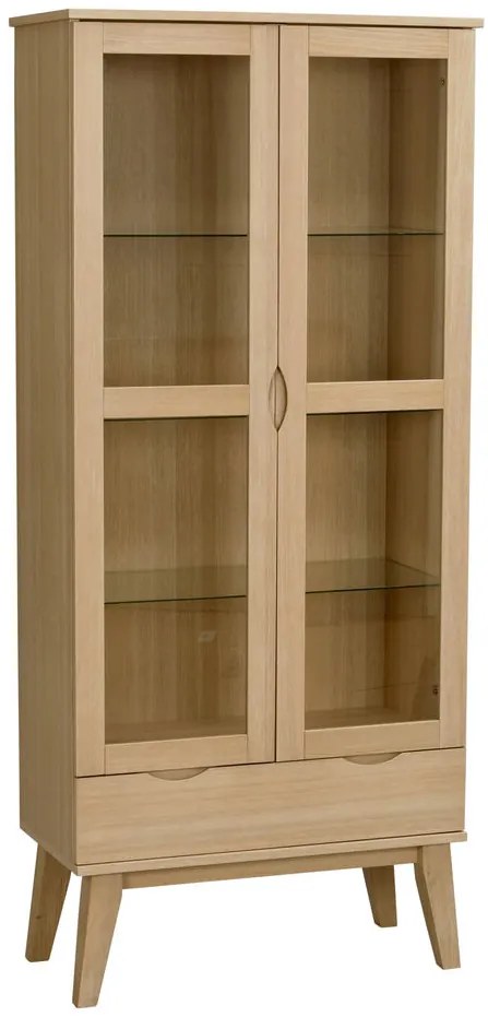 ROWICO Prosklený kabinet FILIPPA přírodní
