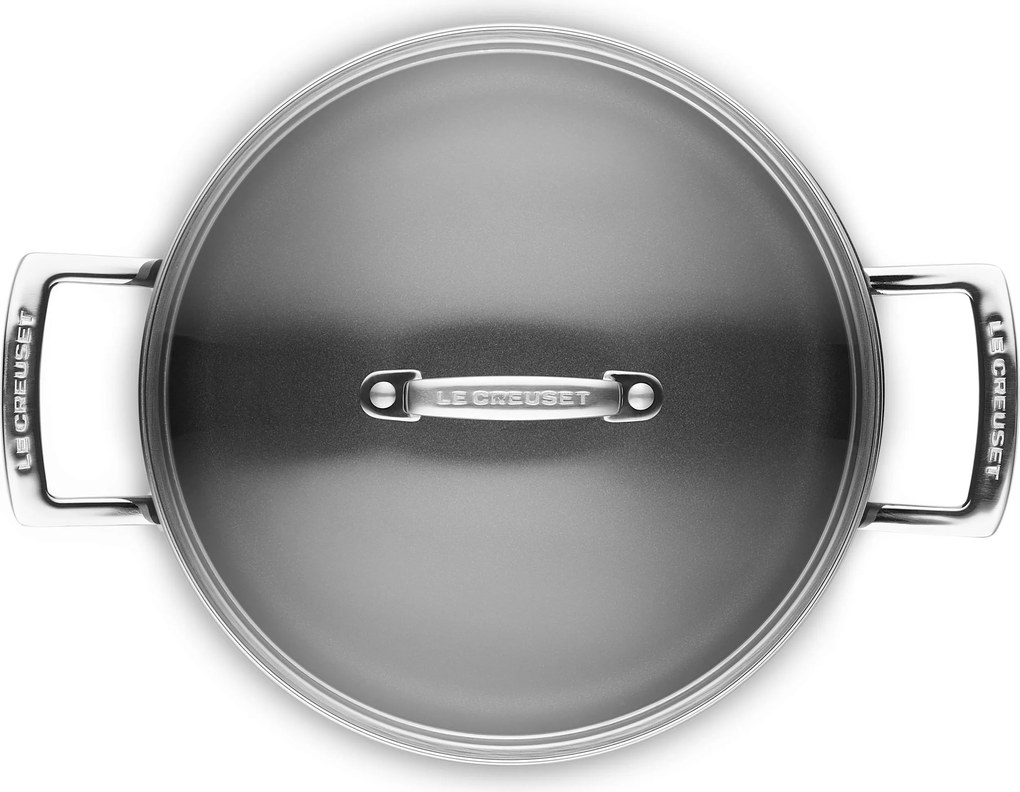 Hrnec Sauteuse Le Creuset nepřilnavý hliník s úchyty 28 cm