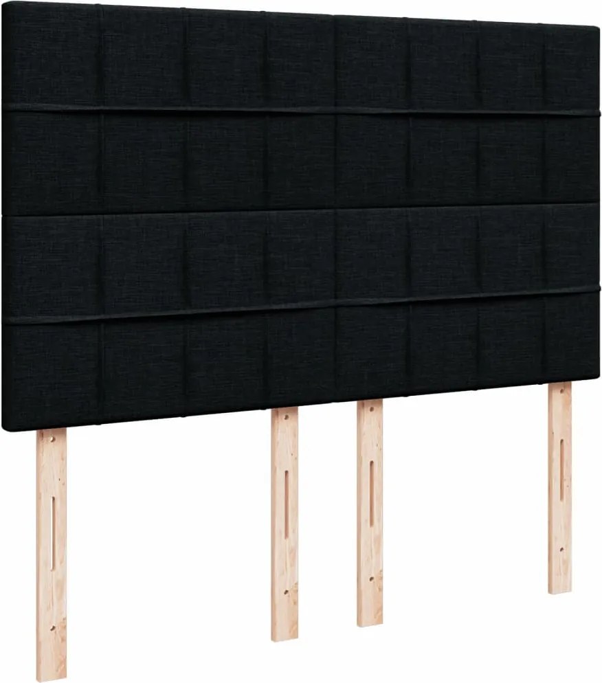 Box spring postel s matrací černá 140 x 190 cm textil 3292785