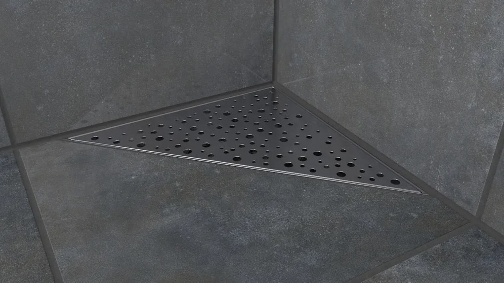 B-TRIANGL 30 Chrom Odtoková vpusť rohová