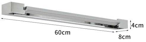 Brilagi-LED Koupelnové osv. zrcadla AQUA LINE LED/18W/230V 60 cm IP44 lesk chrom